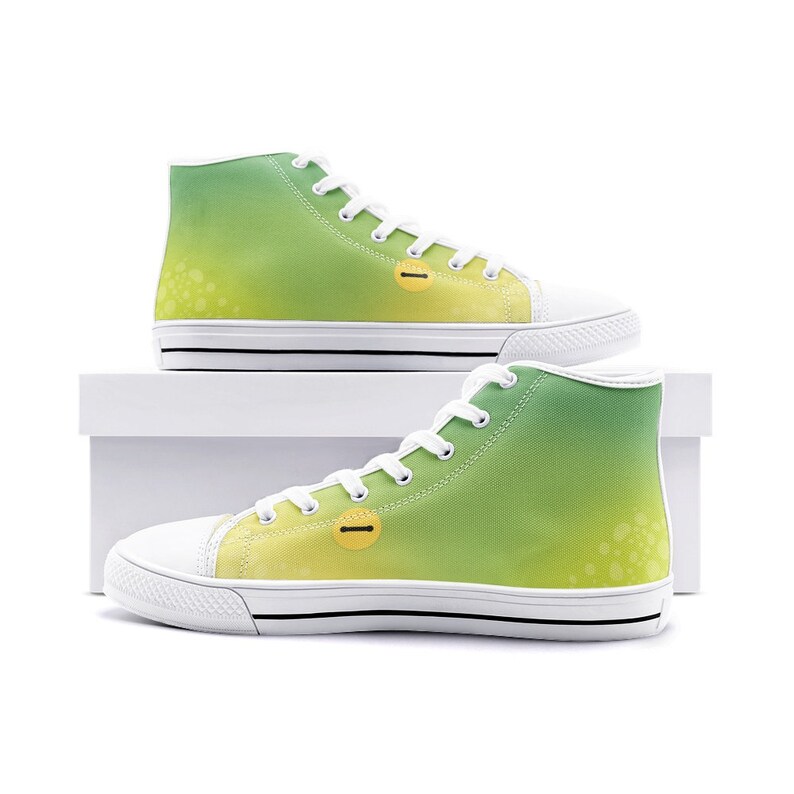 Tropical Frog / Unisex High Top Canvas Shoes, Goth, Emo, Goblincore ...