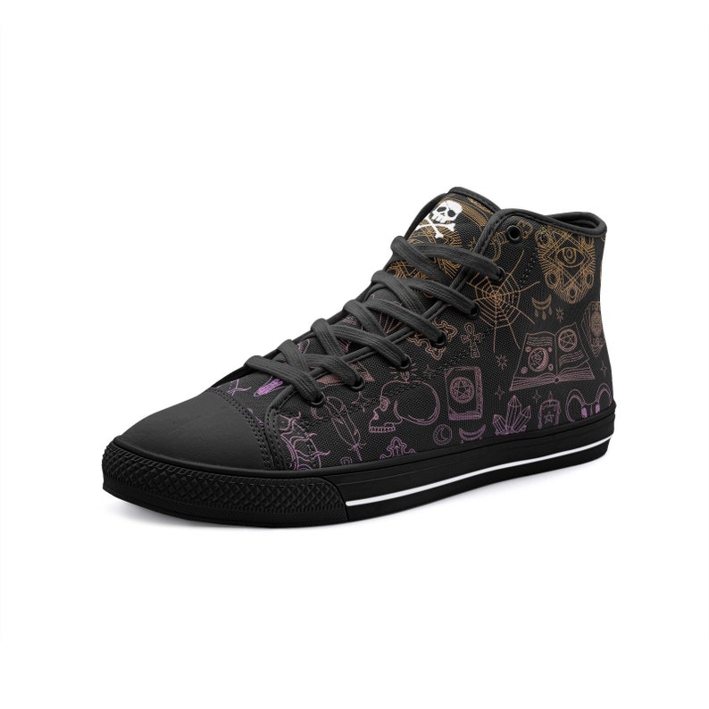 Witchcraft Alchemy Magic / Unisex High Top Canvas Shoes, Goth, Emo ...