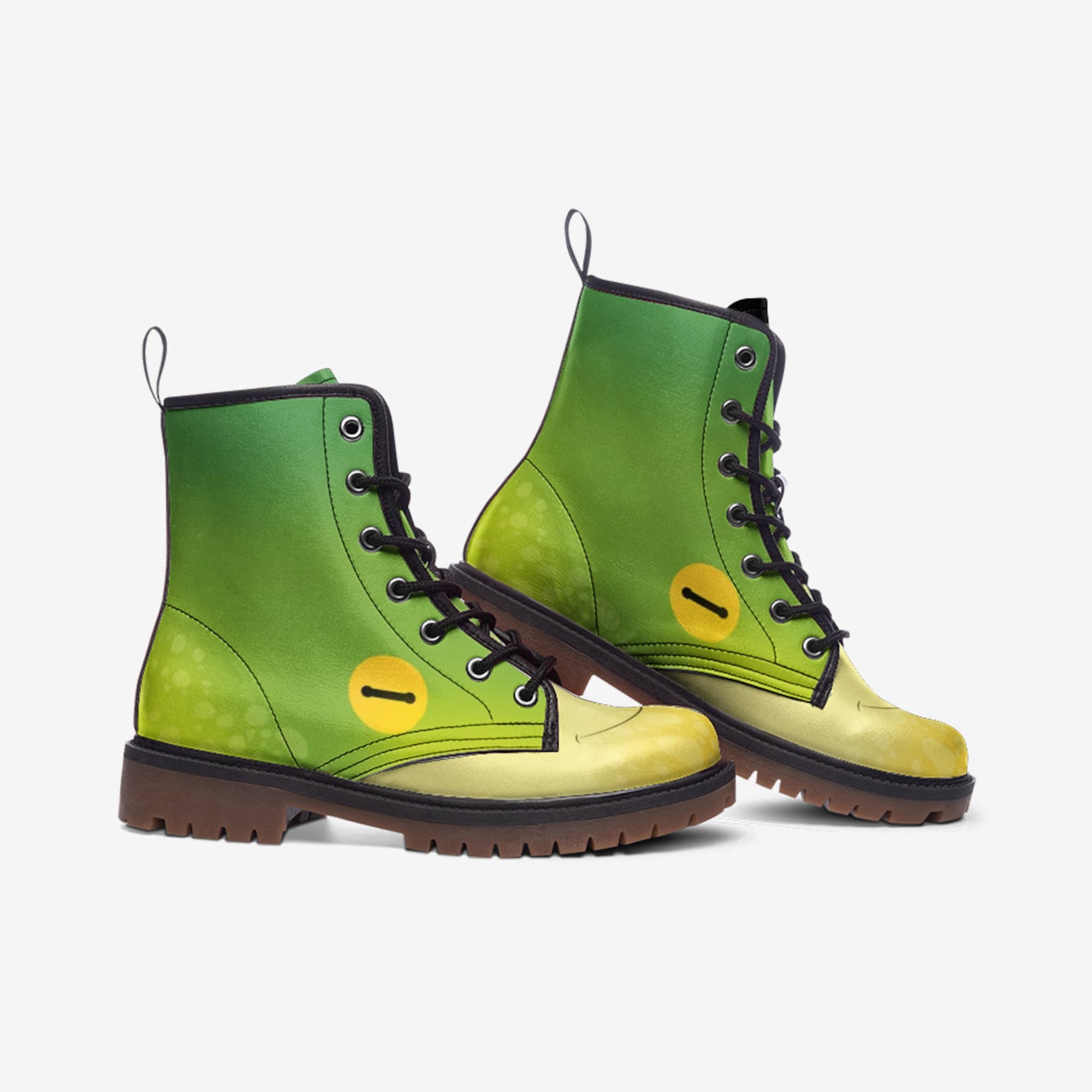 Tropical Frog Gothic, Punk, and Combat Boots in Unisex Casual ...