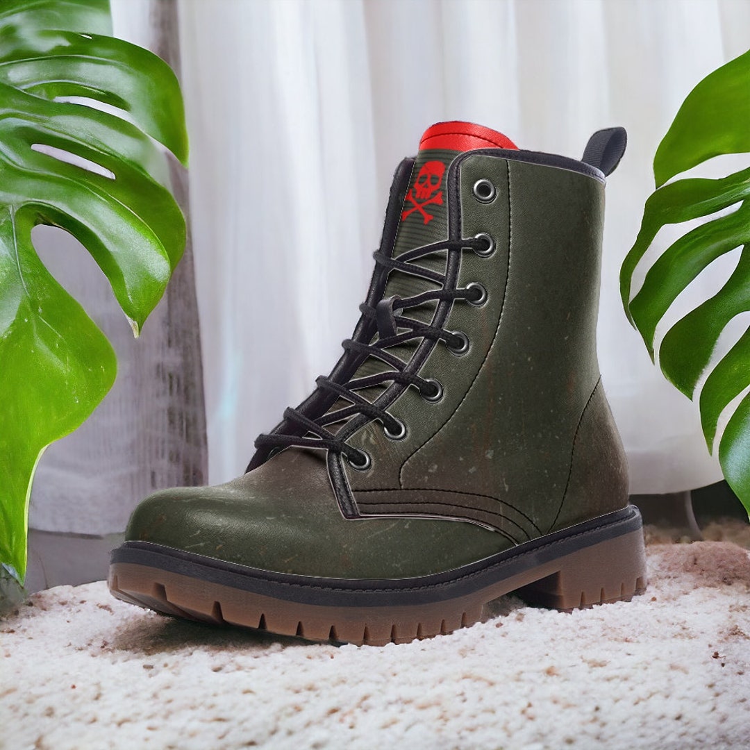 Rusty Metal Army Gothic, Punk - Unisex Casual Leather Lightweight Boots ...