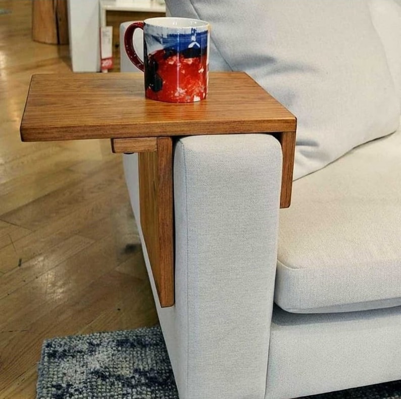 Sofa Arm Table/coffee Table/couch Arm Cup Holder/remote Control Table ...