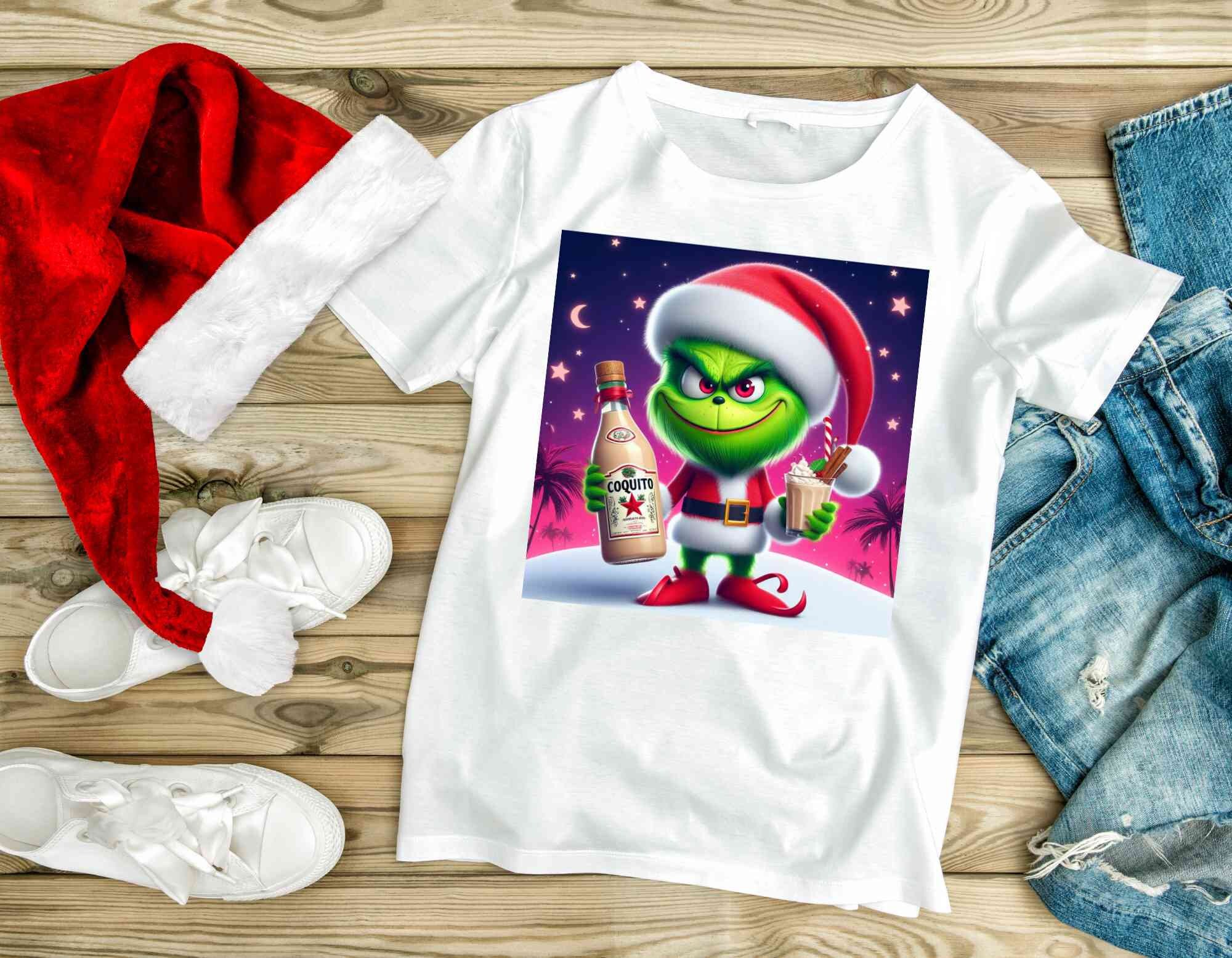 Coquito Grinch Sublimation Puerto Rican Grinch PNG - Etsy