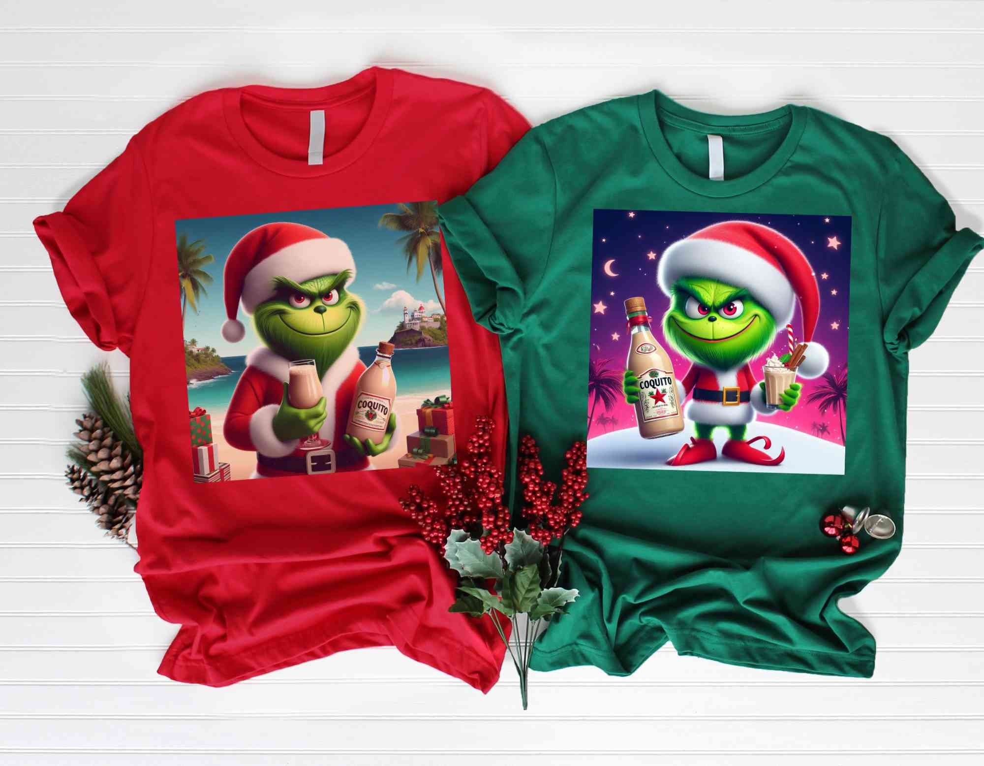 Coquito Grinch Sublimation Puerto Rican Grinch PNG - Etsy