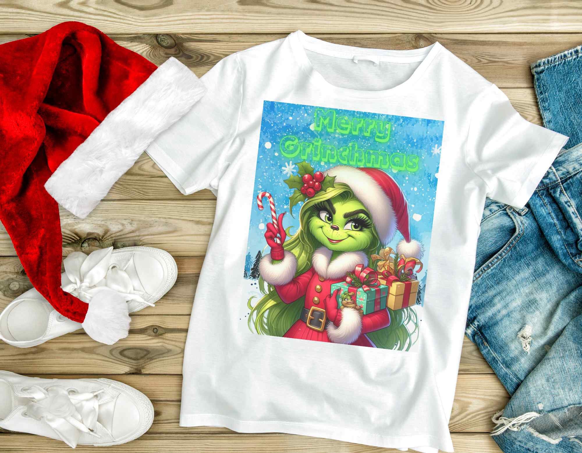Merry Grinch SVG PNG Woman Female Grinch Bougie - Etsy