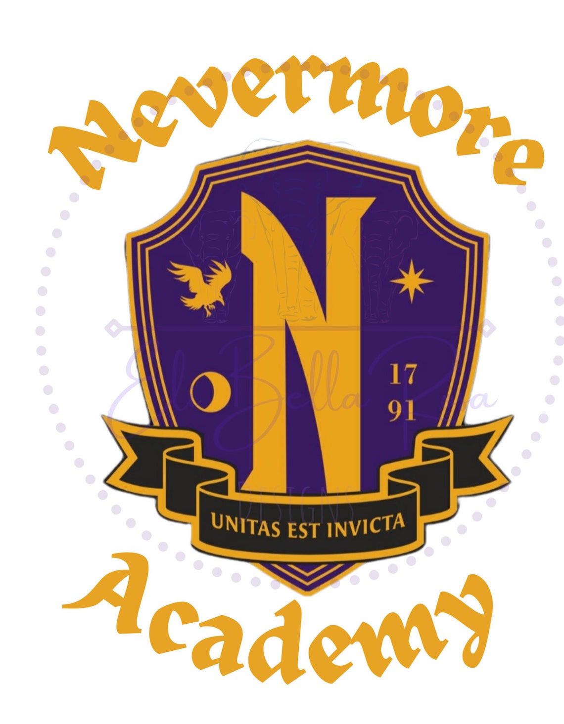 Nevermore Academy 3 Designs SVG PNG DOWNLOAD Wednesday Addams - Etsy