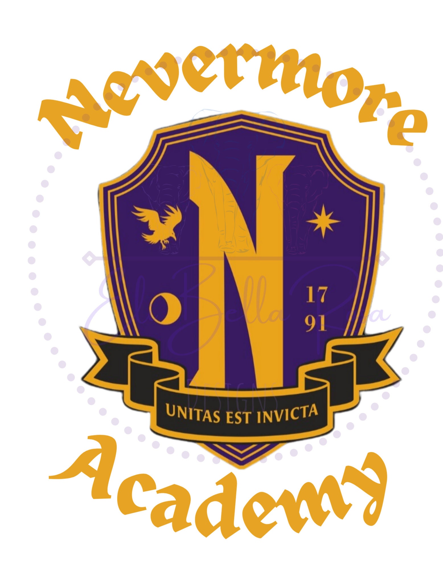 Nevermore Academy 3 Designs SVG PNG DOWNLOAD Wednesday Addams ...