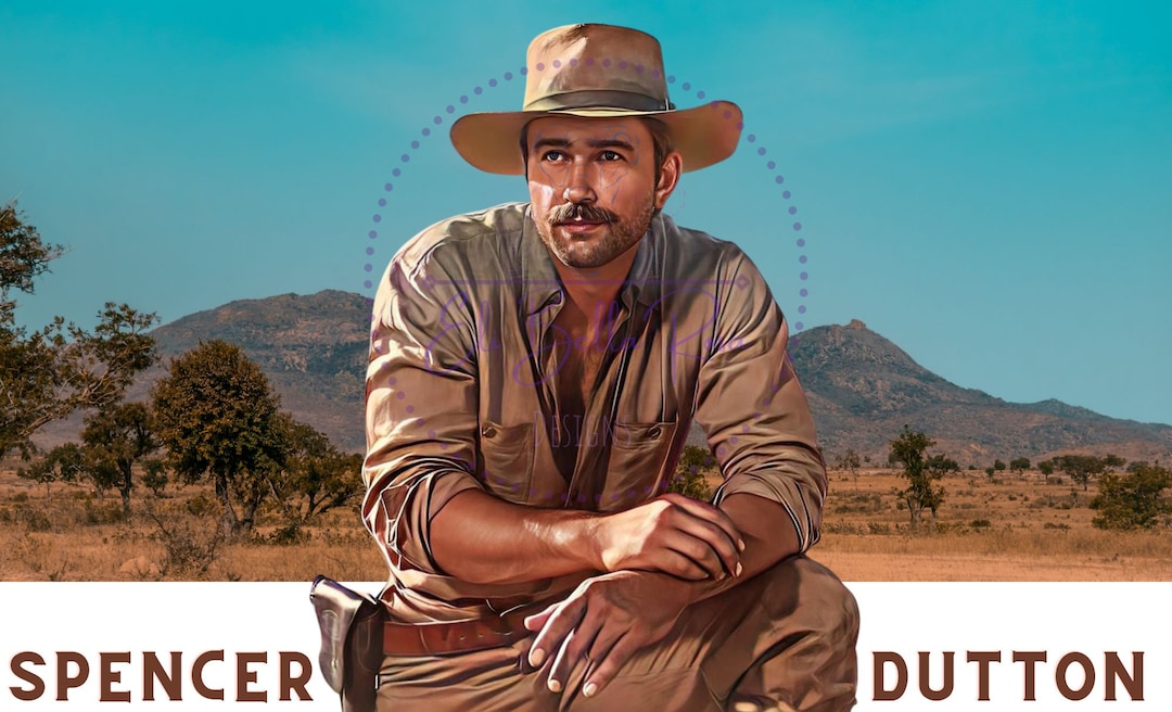 Spencer Dutton Yellowstone 1923 Spencer Dutton SVG PNG Brandon Sklenar ...