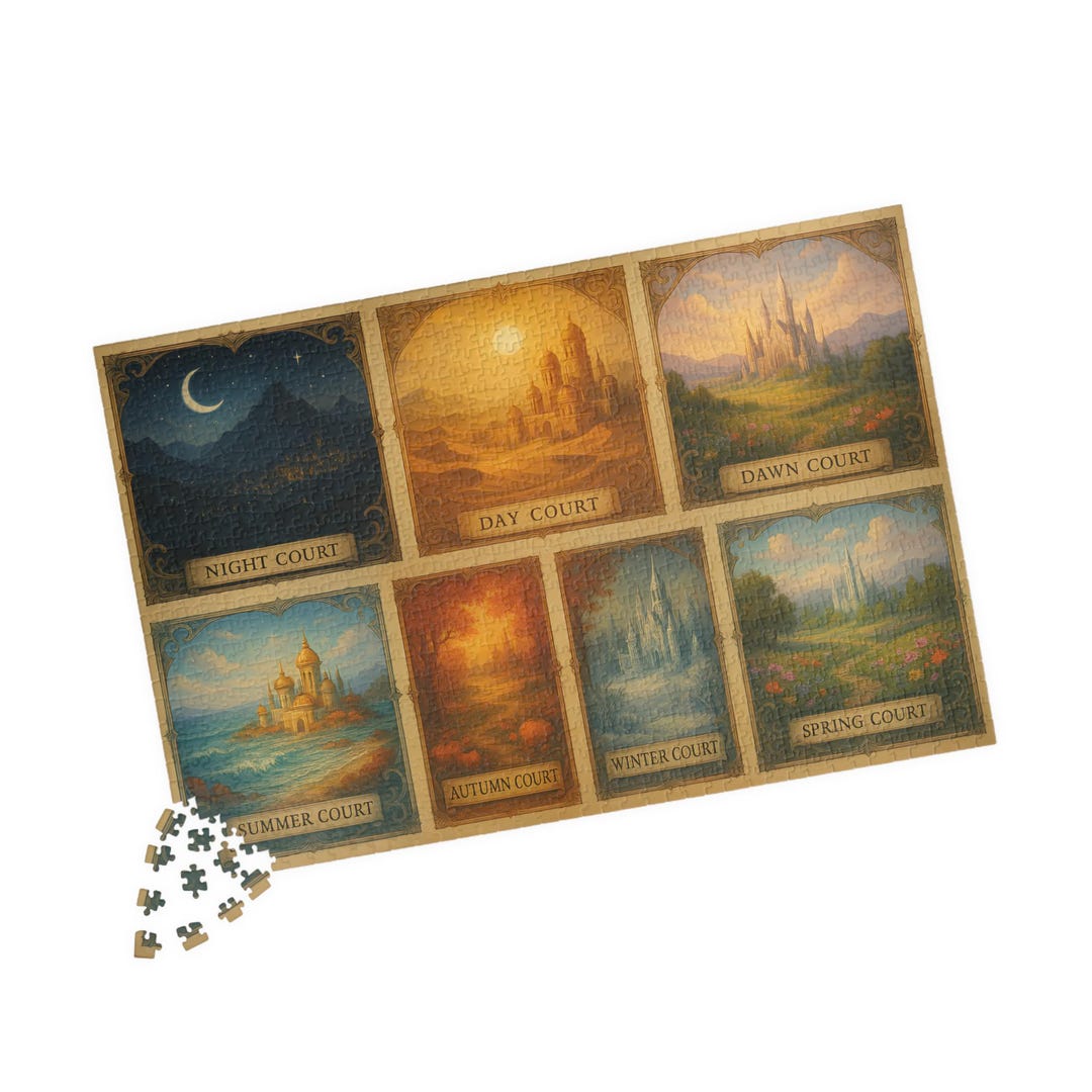 Prythian Courts Jigsaw Puzzle – Night Court Velaris Fantasy Bookish ...