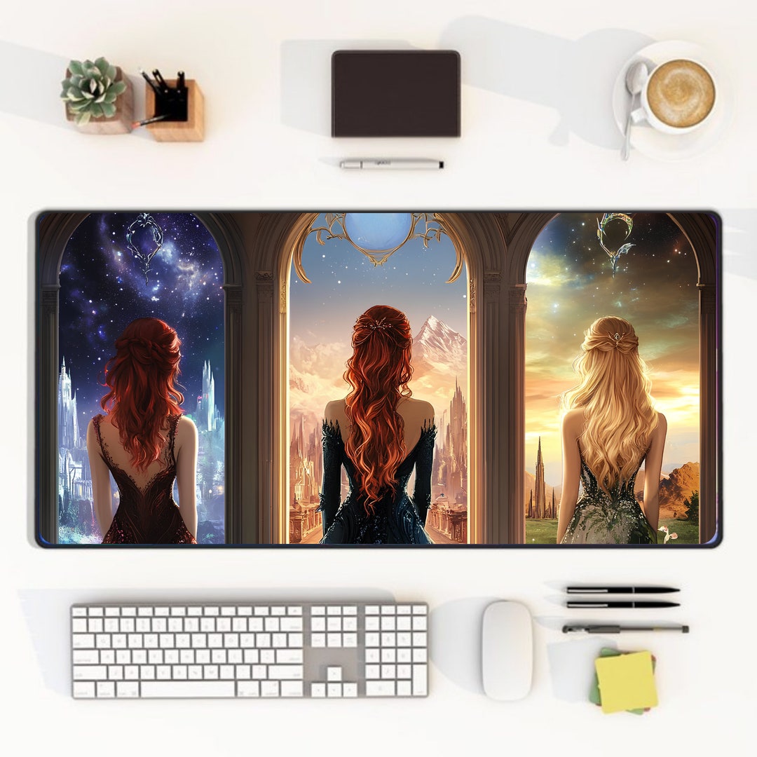 Bryce Feyre Aelin ACOTAR TOG Crescentcity Velaris Art Deskmat Merch ...