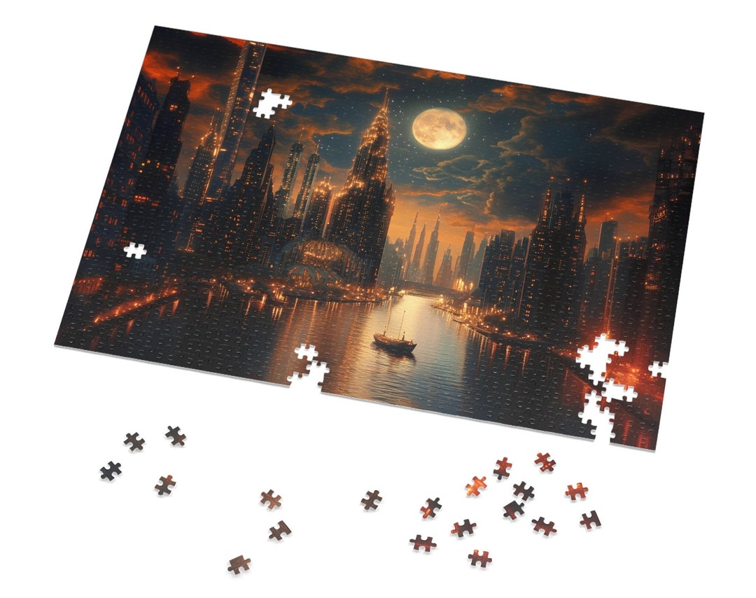 Lunathion ACOTAR Jigsaw Maasverse Puzzle Throne of Glass Gift Crescent ...