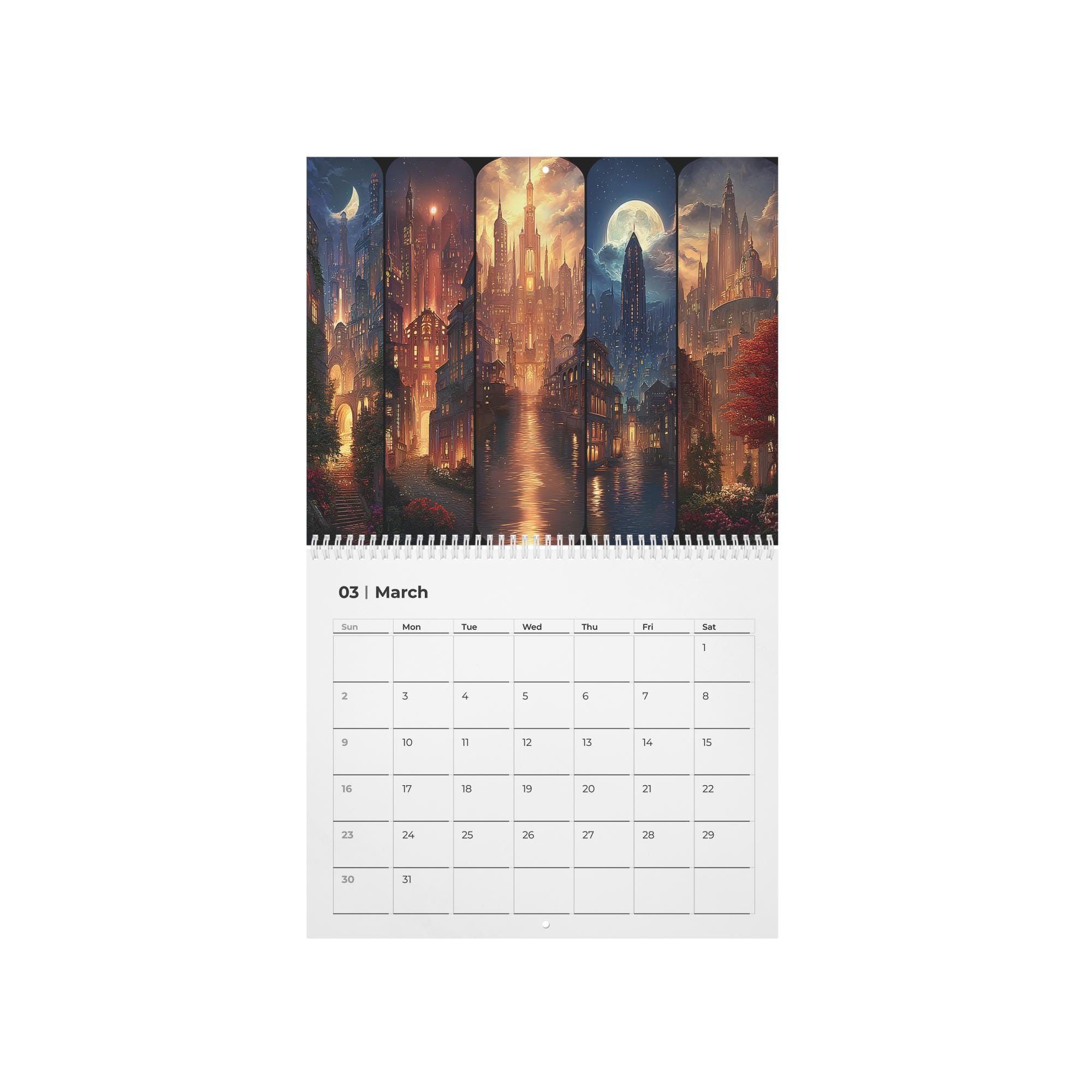 2026 Scenes of the Maasverse Fantasy Calendar | 12-month City of ...