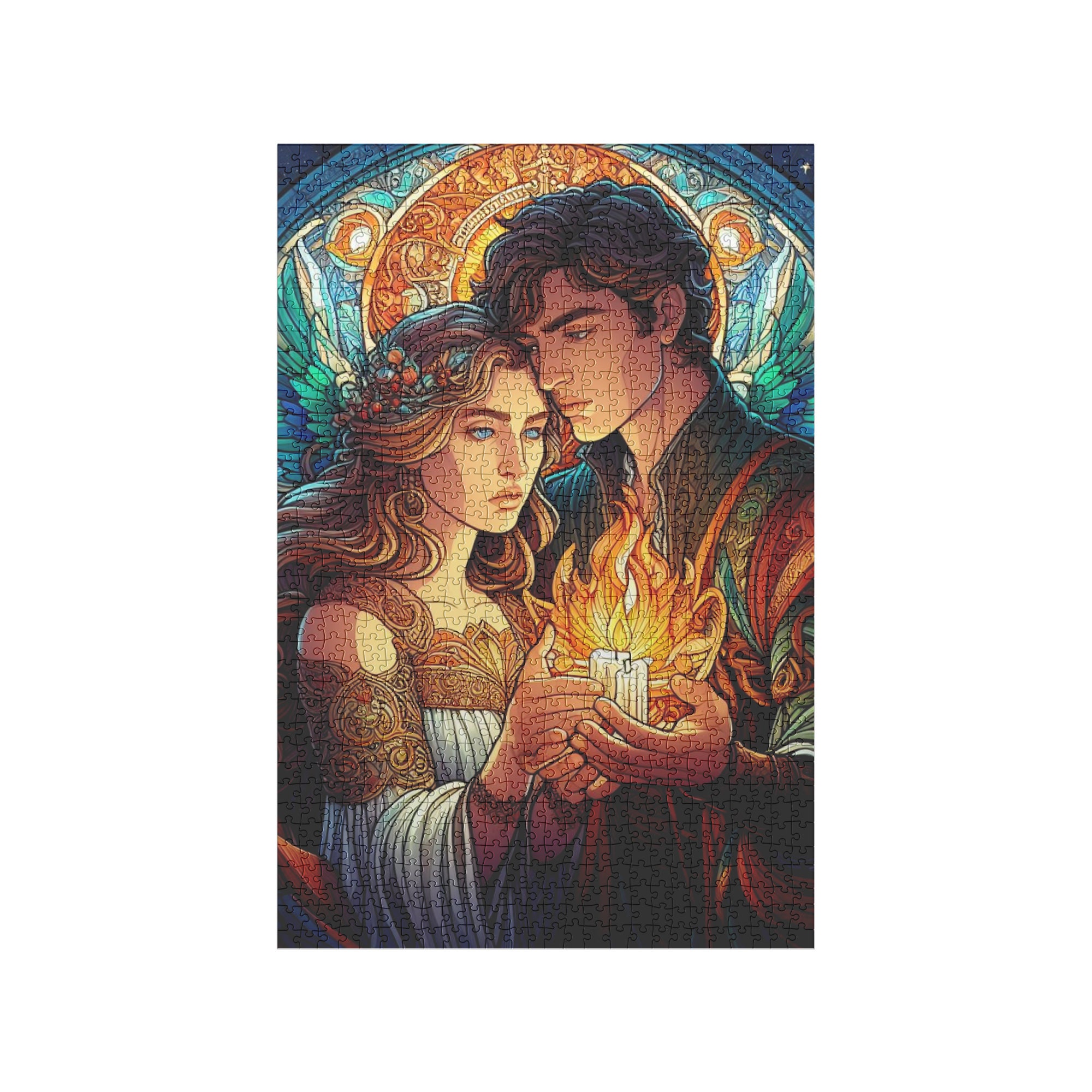 Aelin and Rowan Puzzle Throne of Glass, Puzzle Sjmmerch Birthday ...
