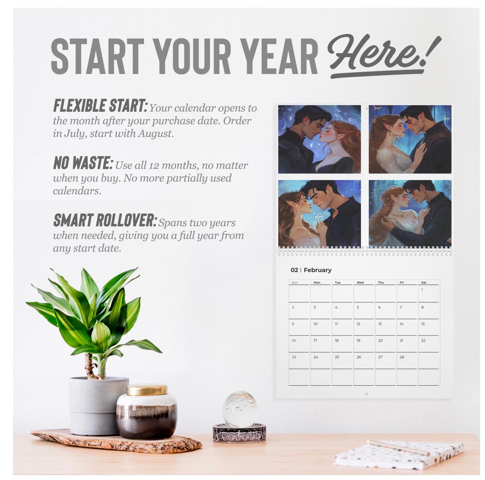 Velaris Night Court 2025 Calendar: ACOTAR AI Art - Etsy