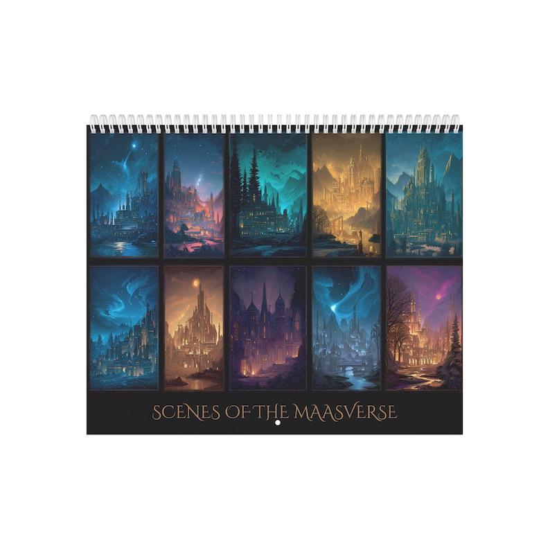 2026 Scenes of the Maasverse Fantasy Calendar | 12-month City of ...