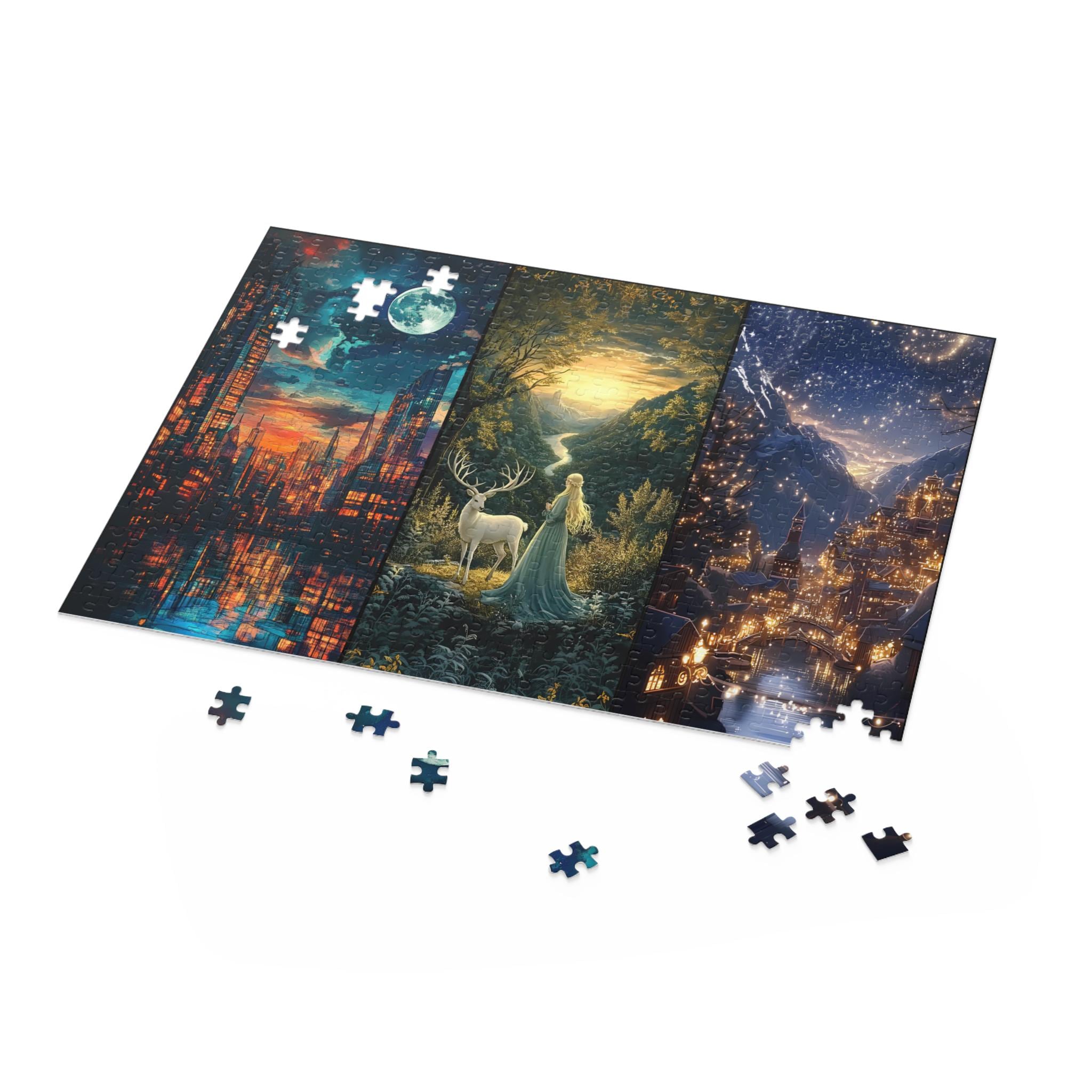 Acotar Maasverse Puzzle of Velaris, Terrasen, and Lunathion, Throne of ...