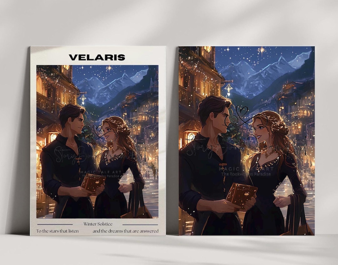 Feyre Rhysand ACOTAR Velaris City of Starlight Winter Solstice Wall Art ...