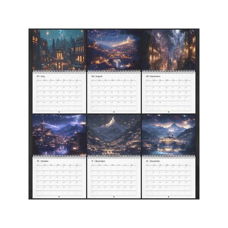 2026 Scenes of Velaris Fantasy Calendar | City of Starlight Art-monthly ...