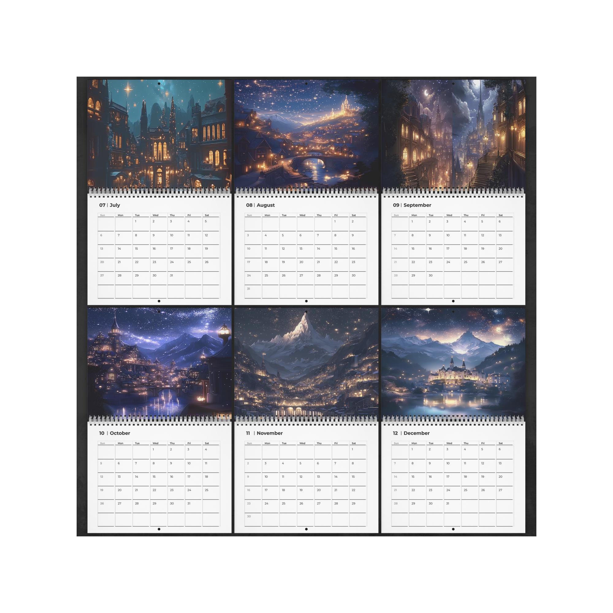 2026 Scenes of Velaris Fantasy Calendar | City of Starlight Art-monthly ...