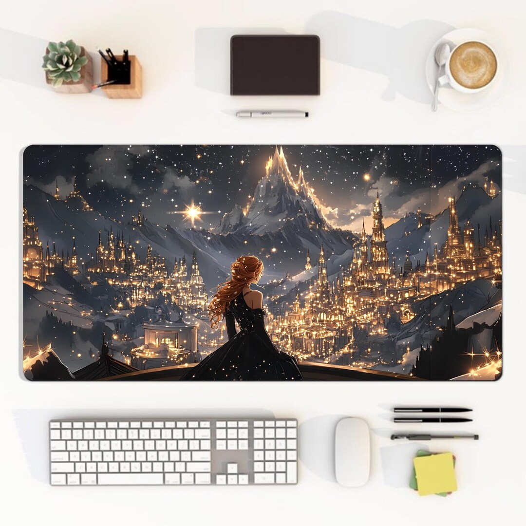 Feyre in Velaris Desk Mat ACOTAR Mouse Pad Night Court Deskmat, City of ...