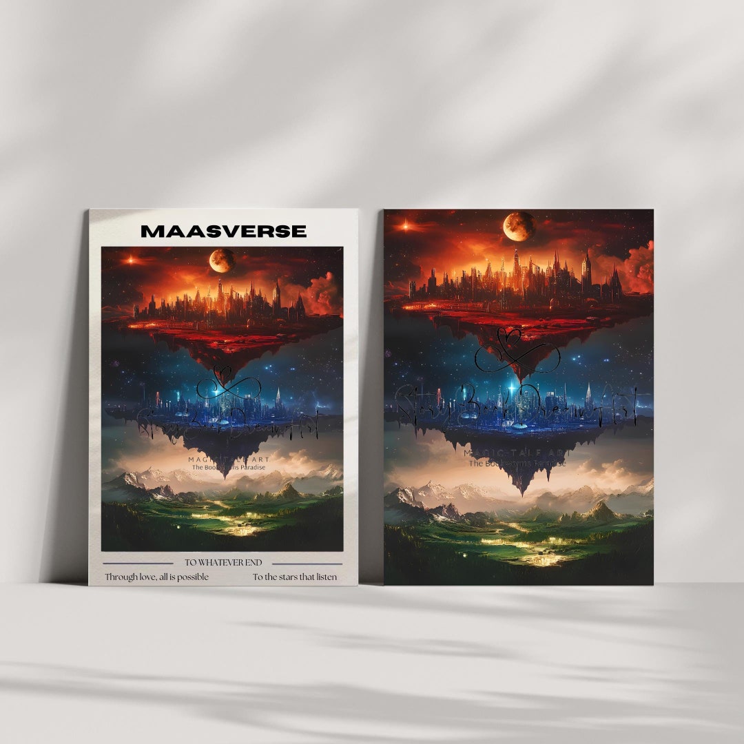 Maasverse Velaris Terrasen Lunathion ACOTAR Throne of Glass Crescent ...