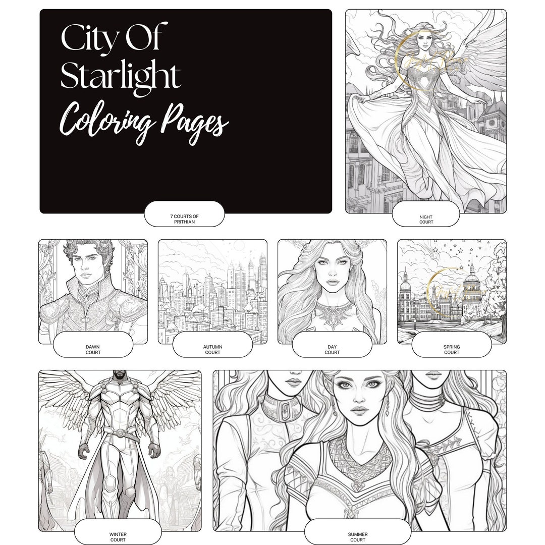 ACOTAR Night Court Coloring Book: Velaris Art (digital Download) - Etsy