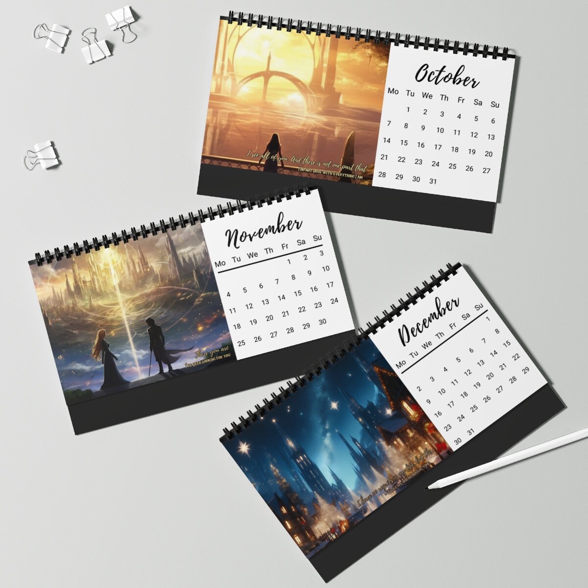 ACOTAR 2024 Desktop Calendar ACOTAR Calendar Booktok Art Print Sarah J ...