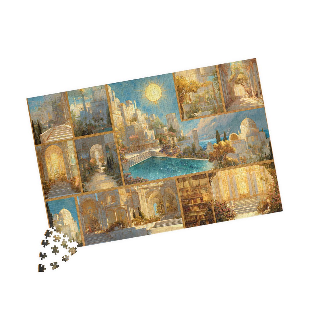 Scenes of the Day Court Puzzle | ACOTAR Fantasy Cities Jigsaw Puzzle ...