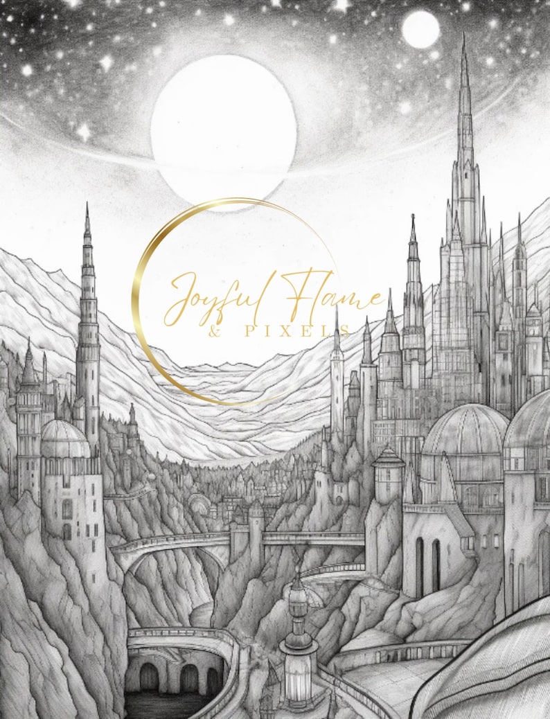 Night Court Coloring Book: ACOTAR Art Velaris City of - Etsy