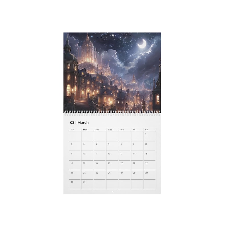 2026 Scenes of Velaris Fantasy Calendar | City of Starlight Art-monthly ...