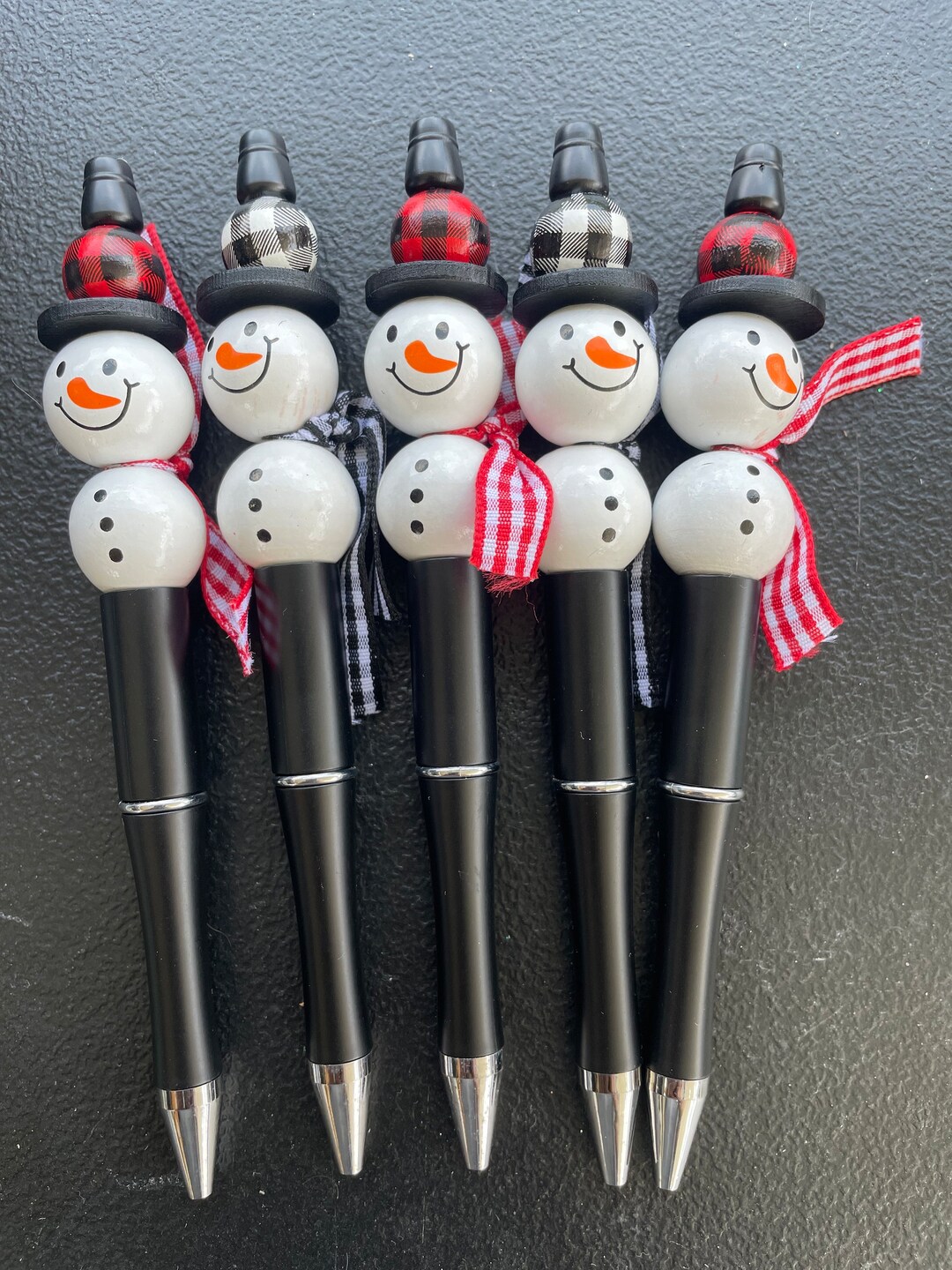 Wooden Snowman Pen Sets - Etsy
