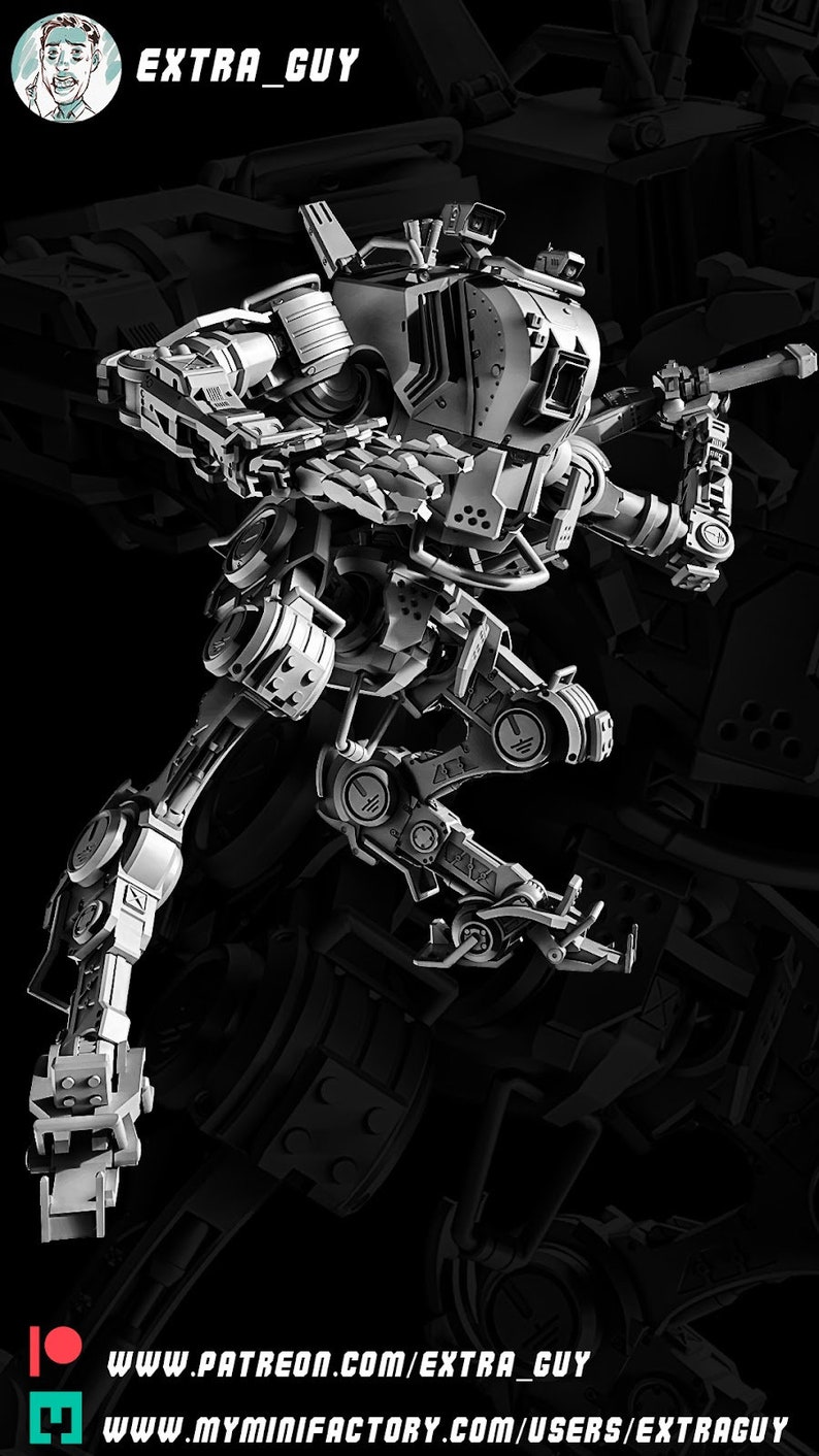 Ronin Titanfall Miniature for Warhammer Tabletop Wargaming - Etsy