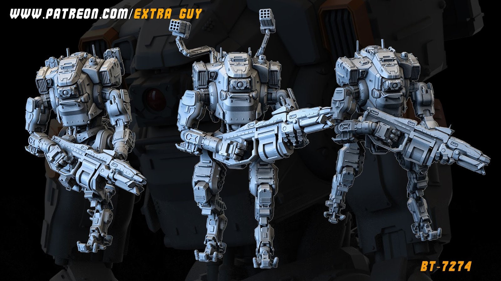 BT-7274: Vanguard-class Titan of War 75mm/100mm Heights - Etsy