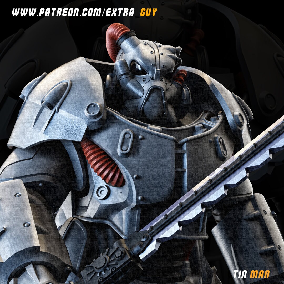 Steampunk Tin Man Power Armor: Versatile Mecha in 32mm and 100mm ...