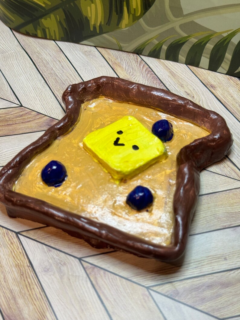 Blueberry Toast Clay Trinket Dish/ Ash Tray - Etsy