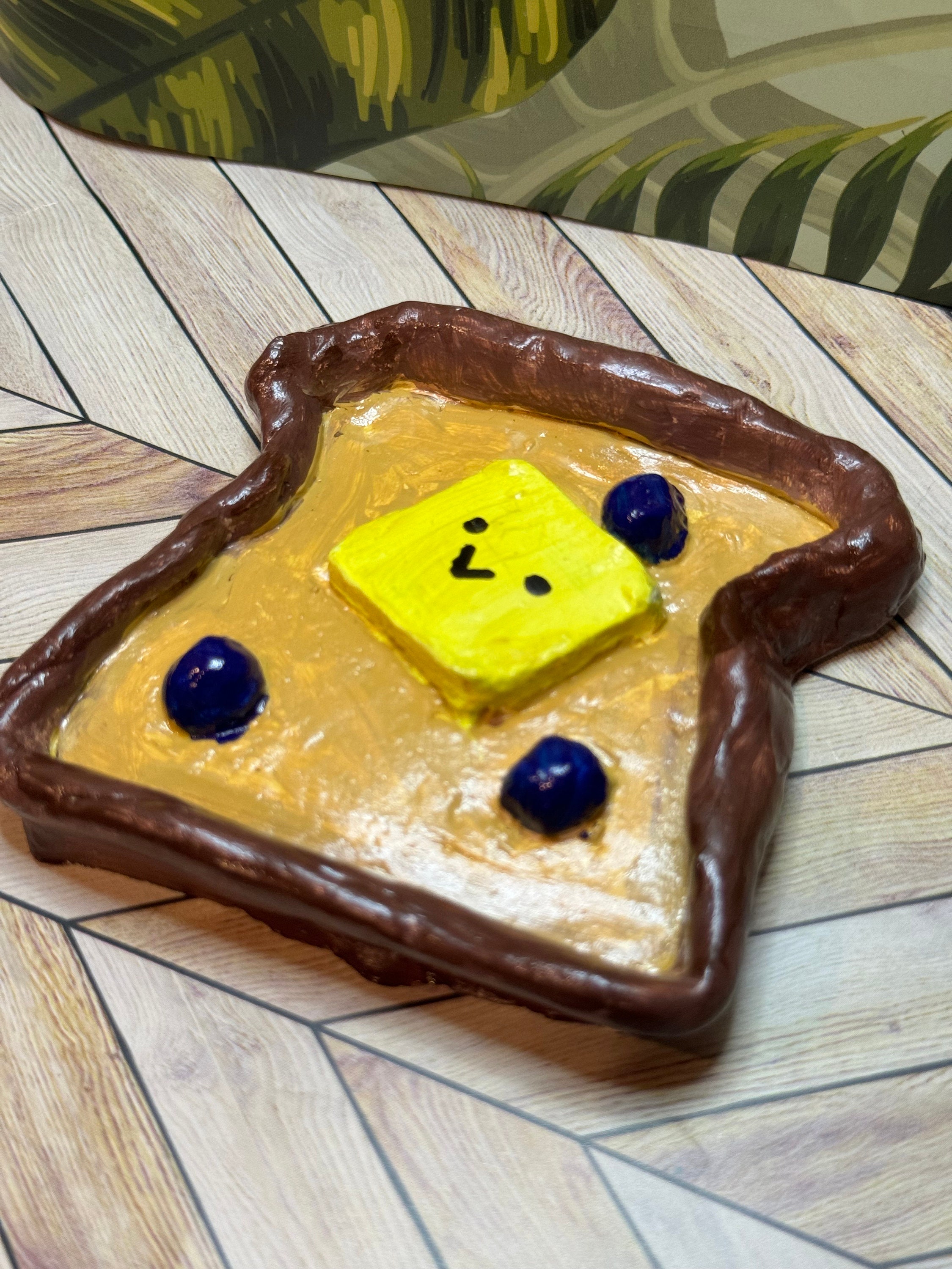 Blueberry Toast Clay Trinket Dish/ Ash Tray - Etsy
