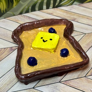 Blueberry Toast Clay Trinket Dish/ Ash Tray - Etsy
