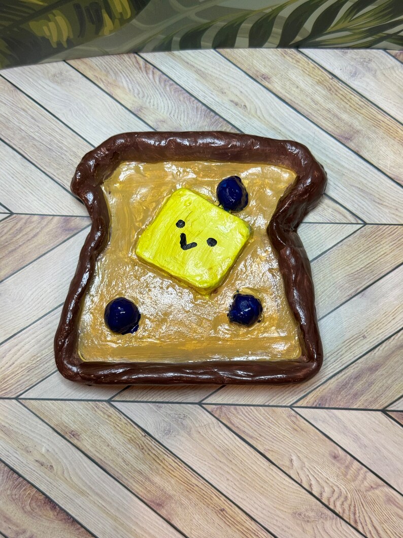 Blueberry Toast Clay Trinket Dish/ Ash Tray - Etsy