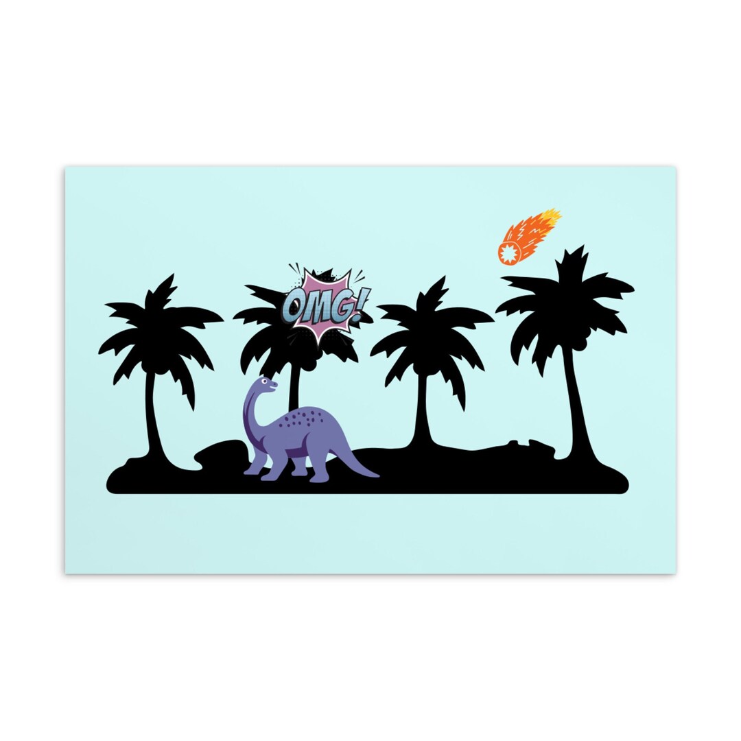 Standard Postcard Dino's Last Day - Etsy