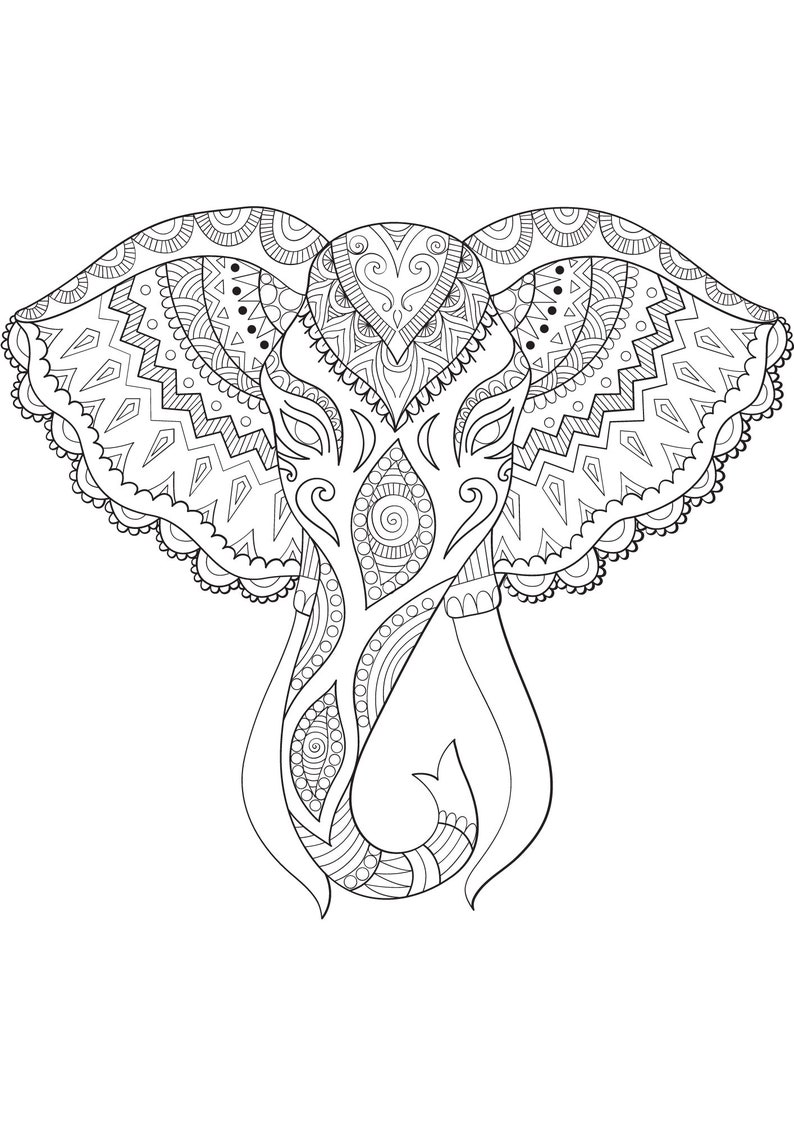 300 Pages Coloring Pages for Adults. Mixed Coloring. Coloring Book ...