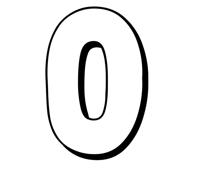 0 10 Numbers Printable Coloring Page for Preschool Pages With Each ...