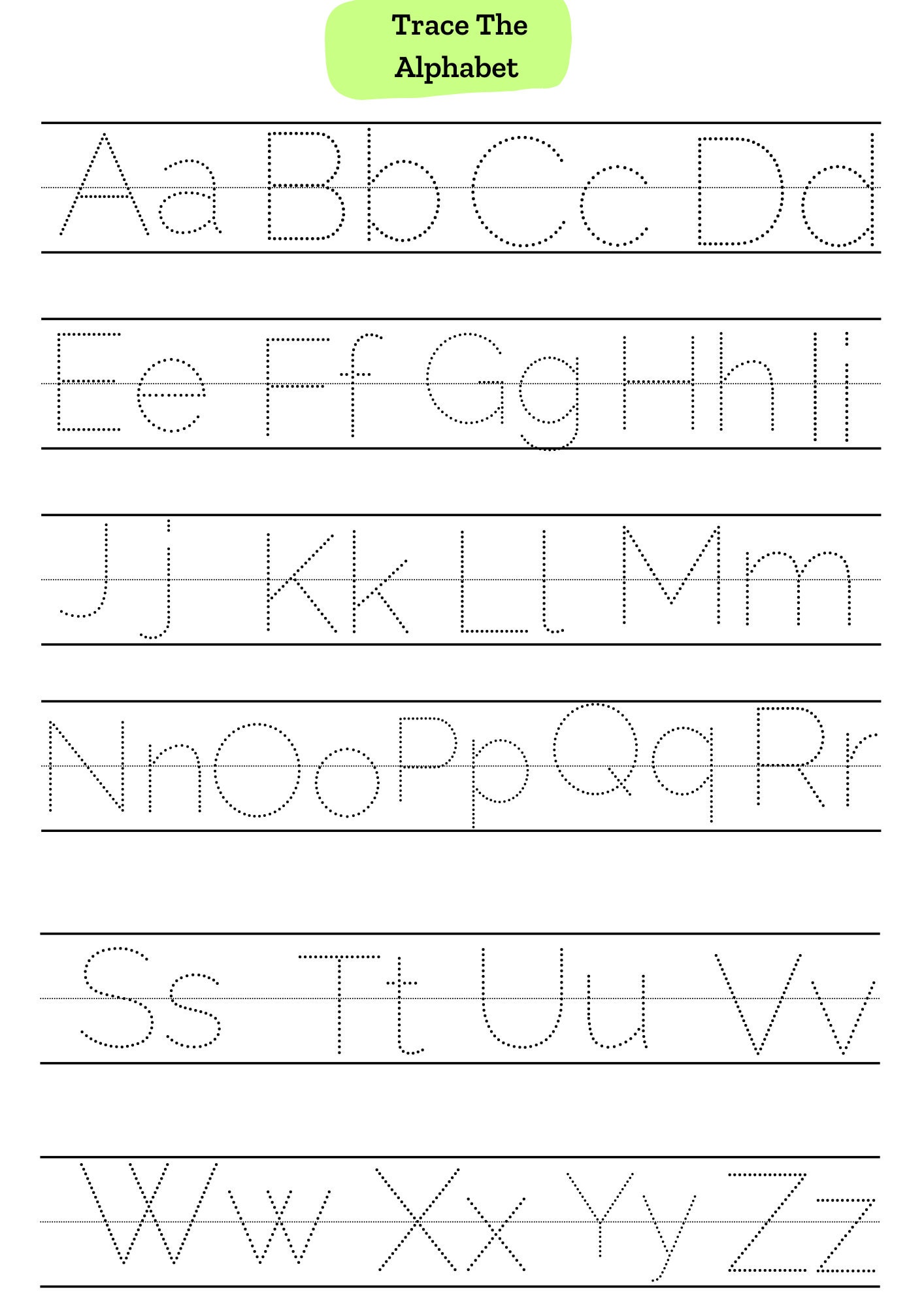 Trace the Alphabet and Numbers, Shapes Traffic Sigh Color Handwriting ...