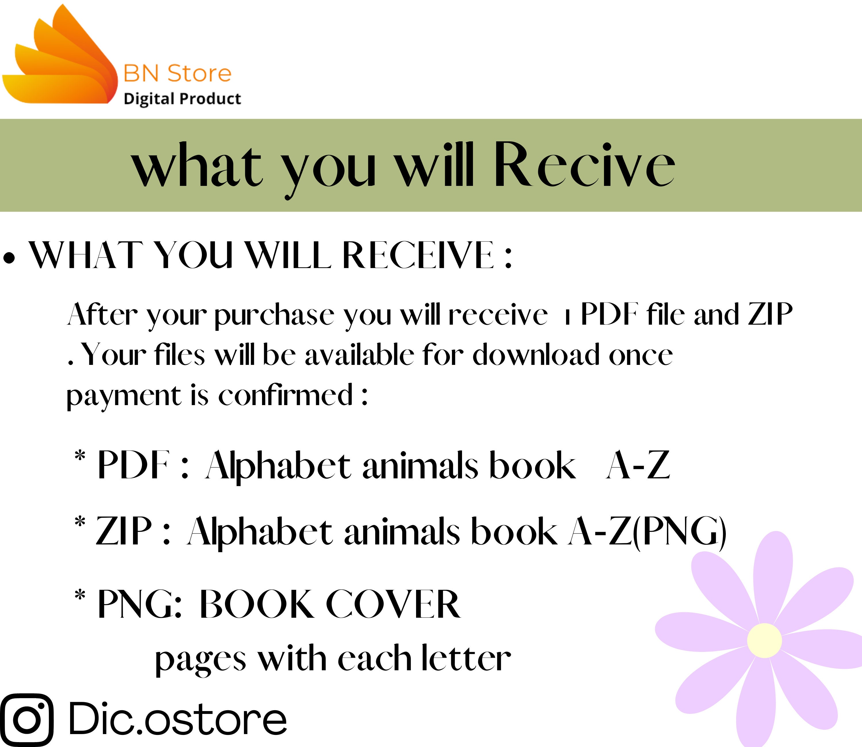 Alphabet Animals Book A-Z Kindergarten Homeschoo | Colorful Animals ...