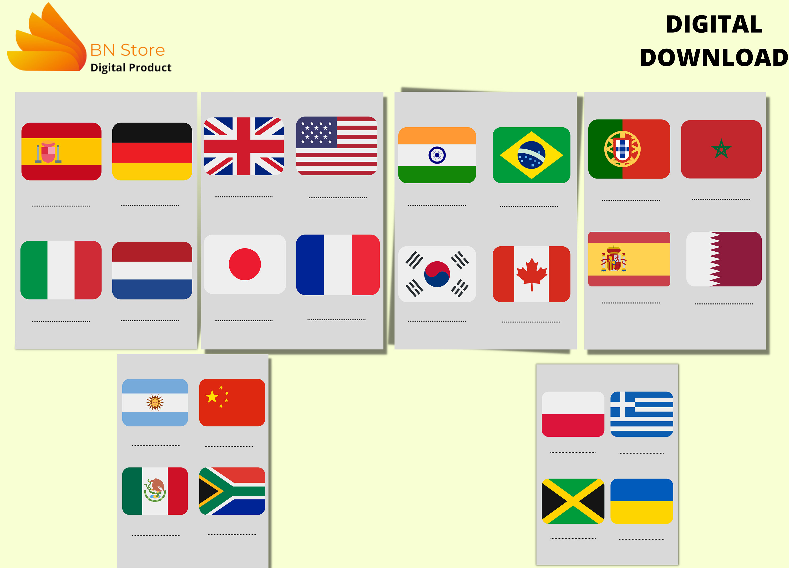 A Book to Identify the Flags of the Countries of the World .nature ...