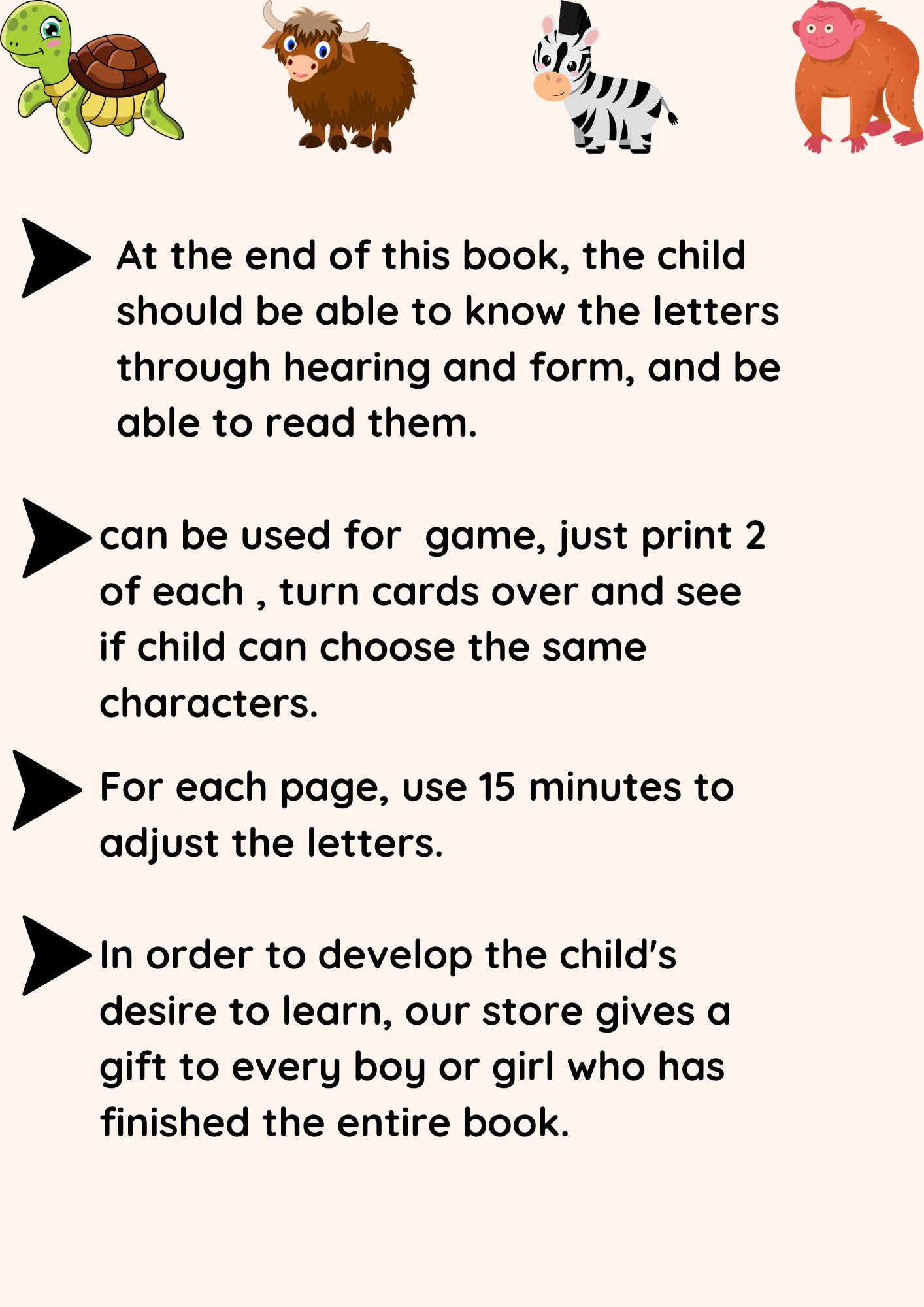 Alphabet Animals Book A-Z Kindergarten Homeschool | Preschool ...