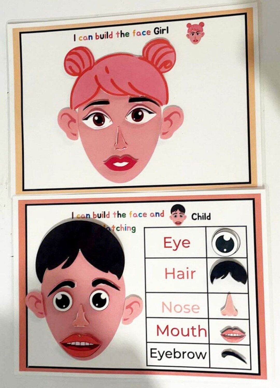 Face Shares | Busy Binder Activity | Educational Toddler Learning ...