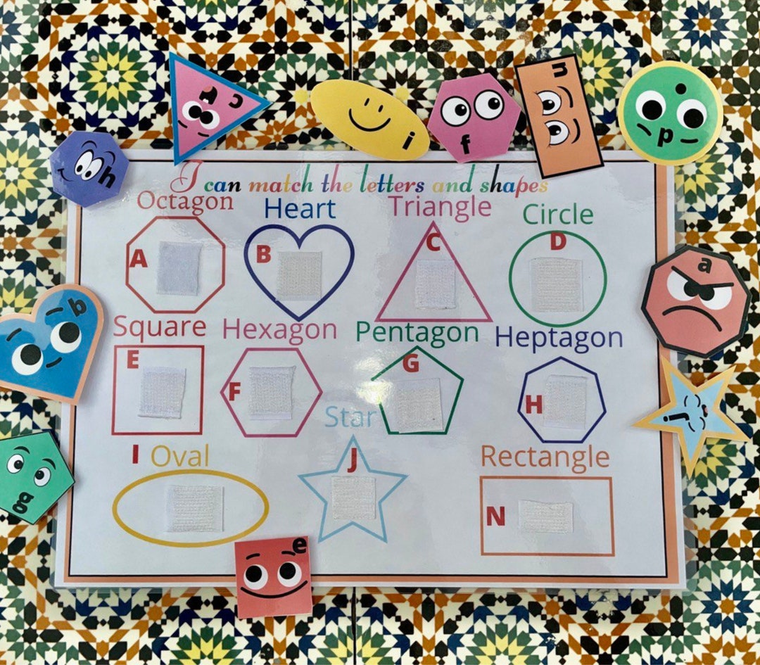 Shape and Litter Matching Activity for Toddlers | Learning Shapes ...
