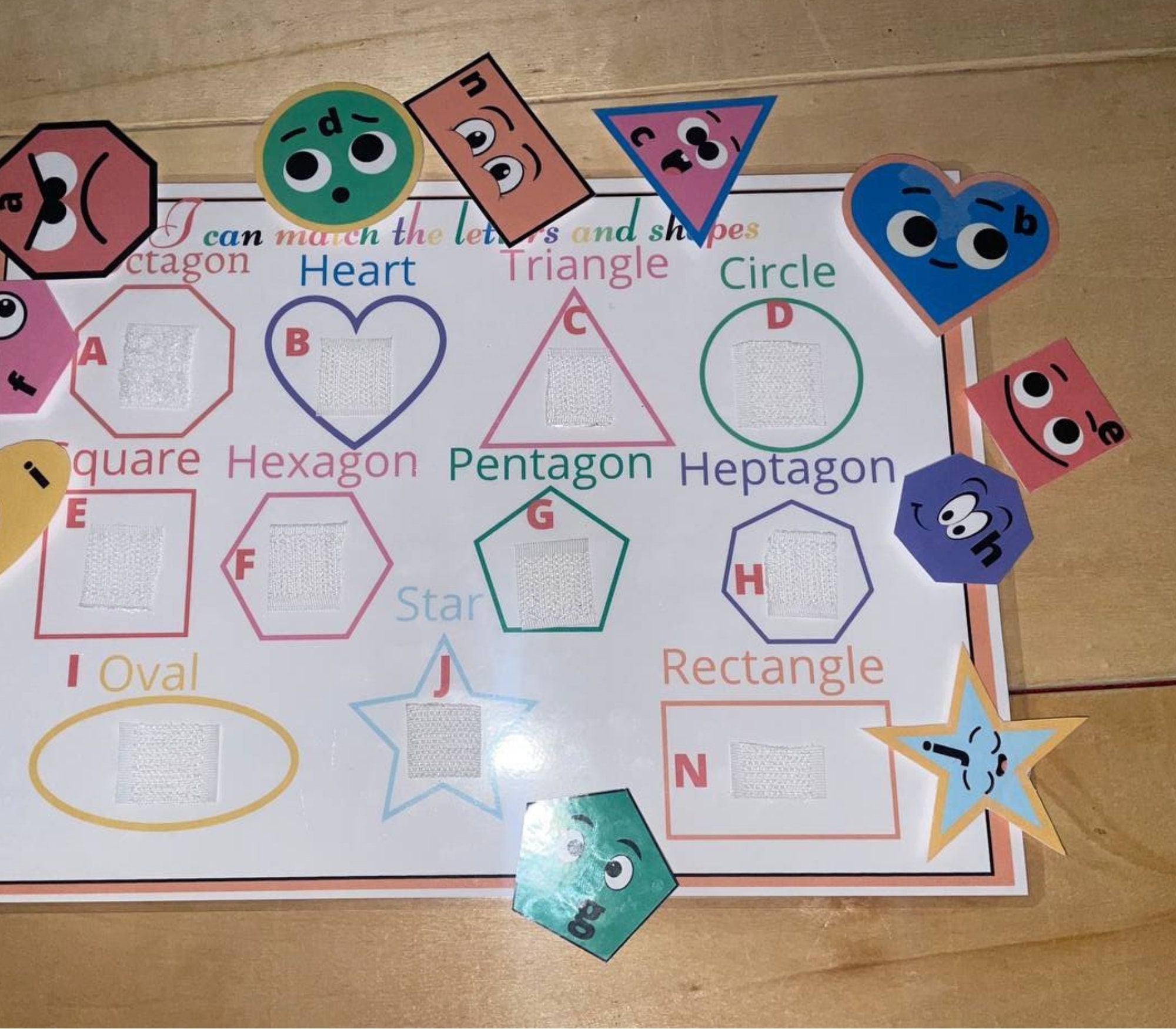 Shape and Litter Matching Activity for Toddlers | Learning Shapes ...