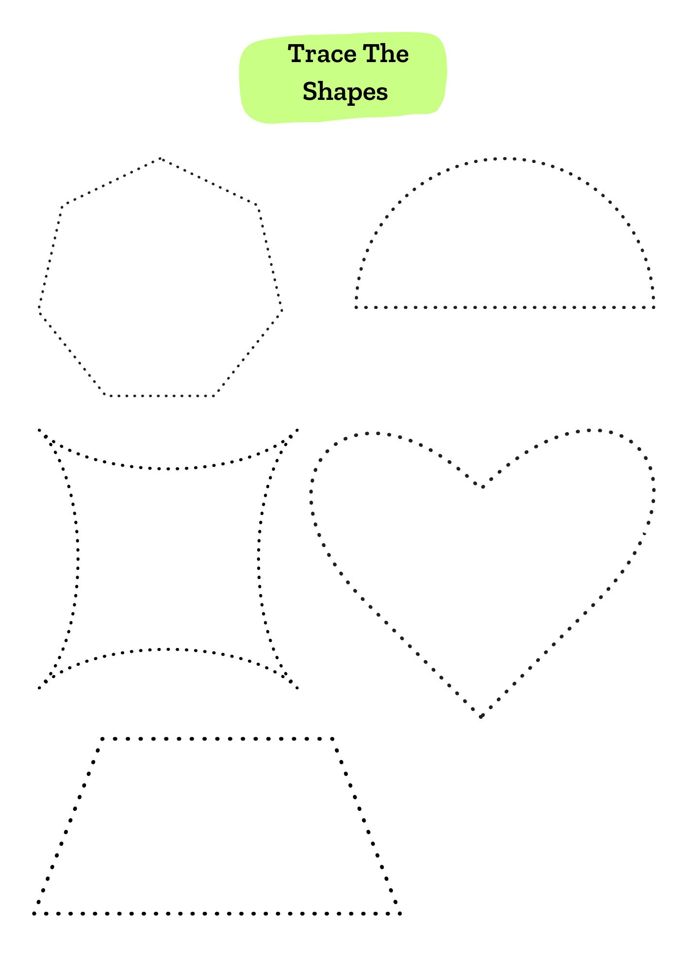 Trace the Alphabet and Numbers, Shapes Traffic Sigh Color Handwriting ...