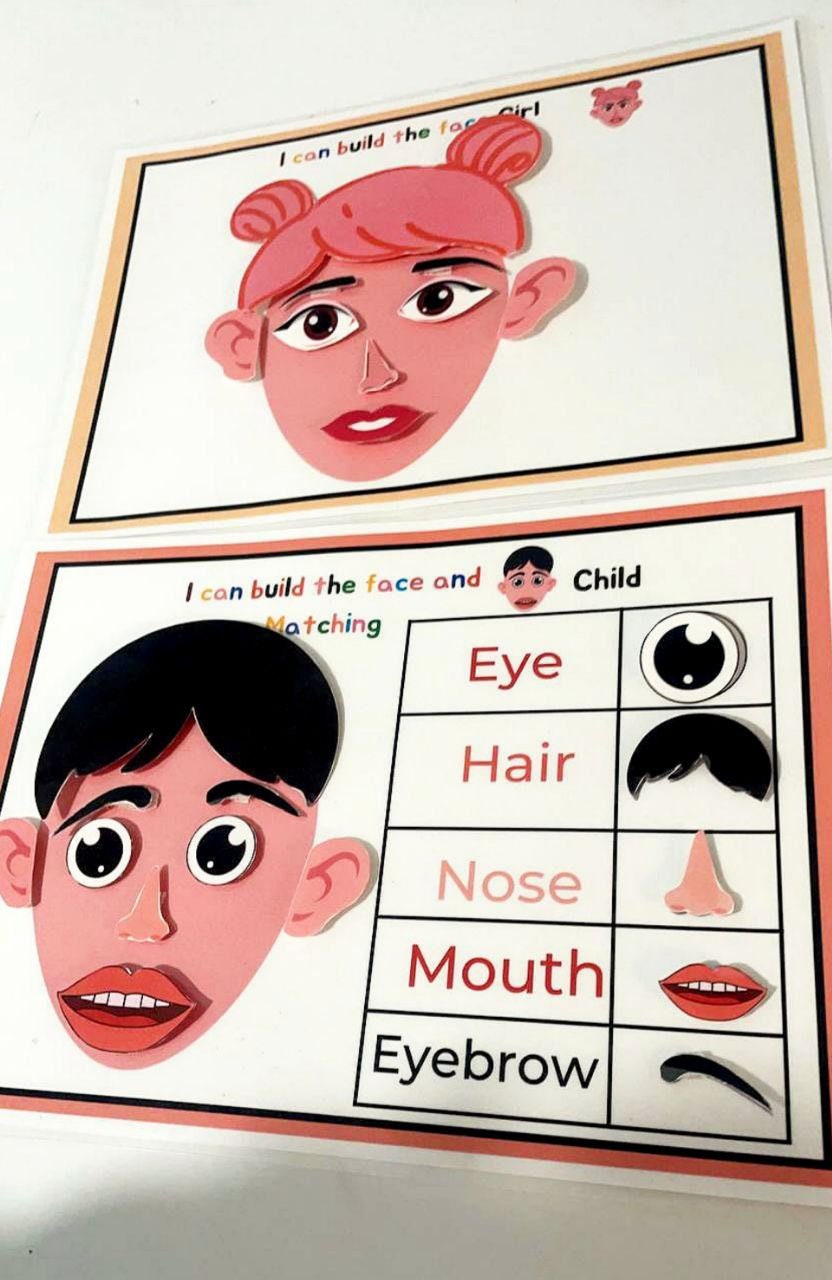 Face Shares Busy Binder Activity Educational Toddler Learning Binder ...