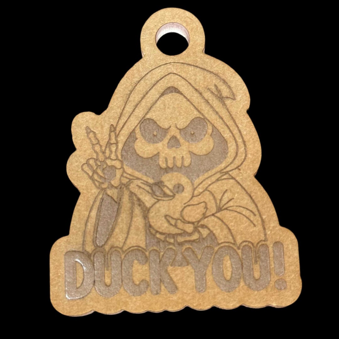 Duck You Grim Reaper Keychain Mold - Etsy
